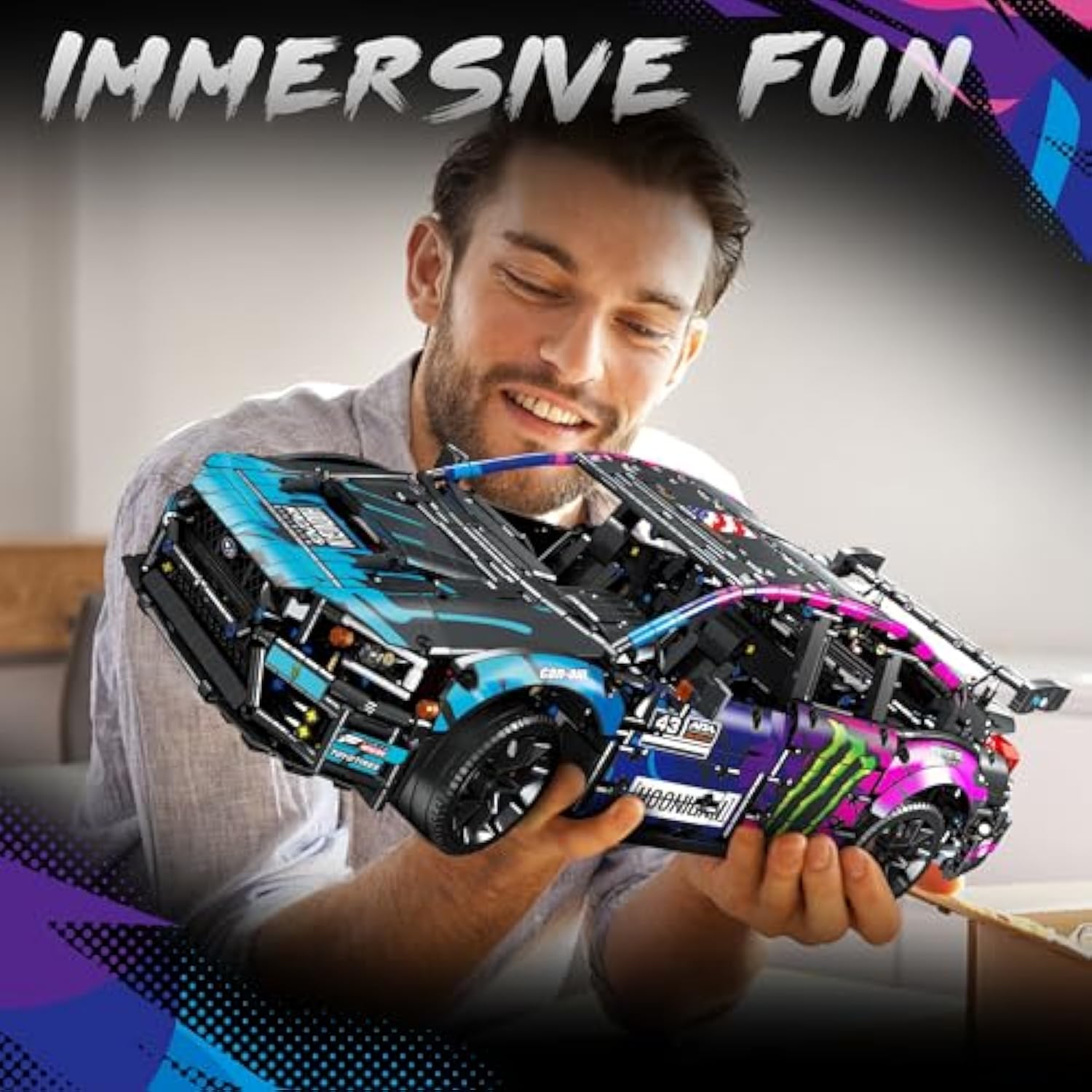 Model Cars Building Set for Adults – 2978 Pieces Race Car Building Kit ...